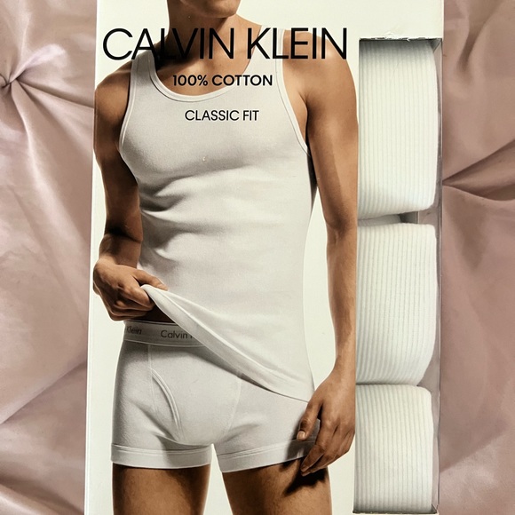 Calvin Klein Underwear | Shirts | 3 Pack Brand New Mens White White ...
